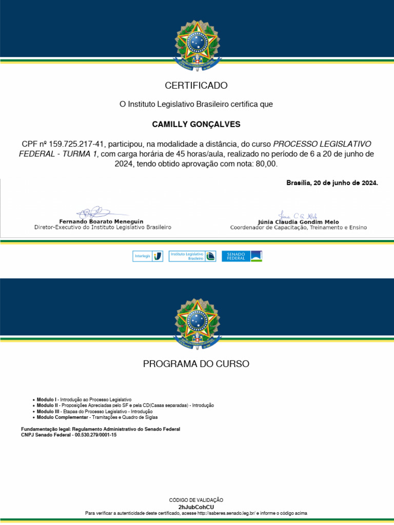 Certificado 1 | PDF