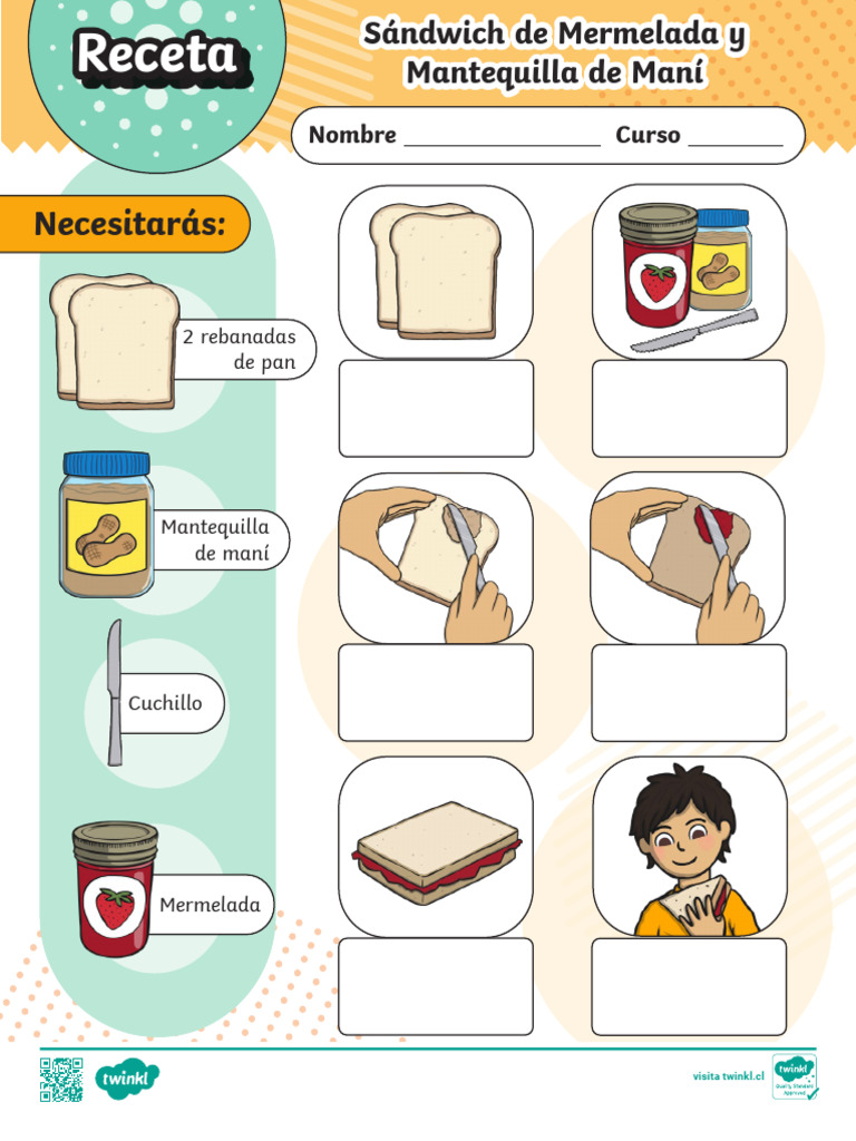Instrucciones para hacer un sándwich | PDF