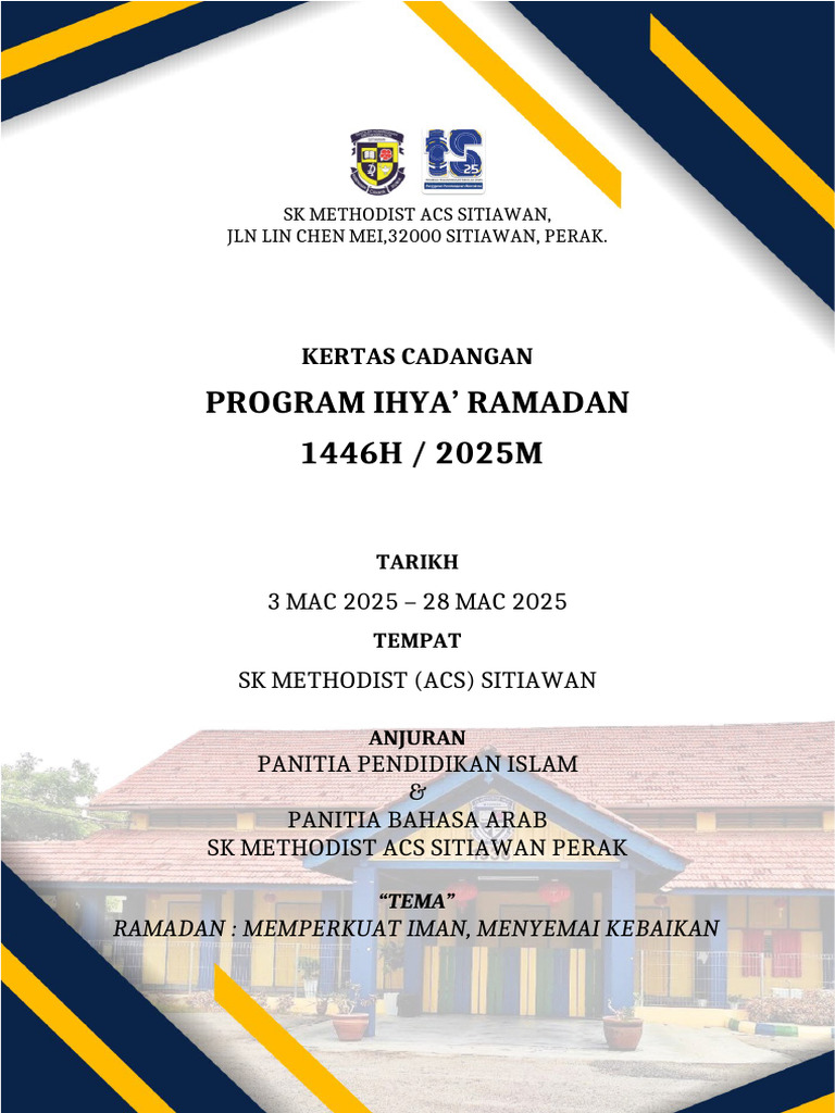 KERTAS KERJA IHYA RAMADHAN ACS 2025 | PDF