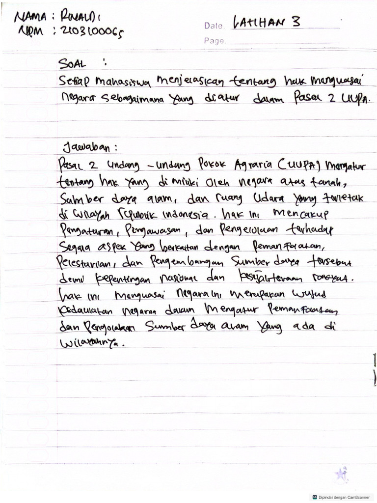 Latihan 3 Rinaldi | PDF