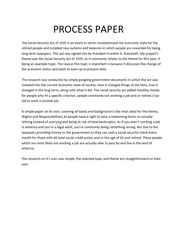 Process Paper1 | PDF