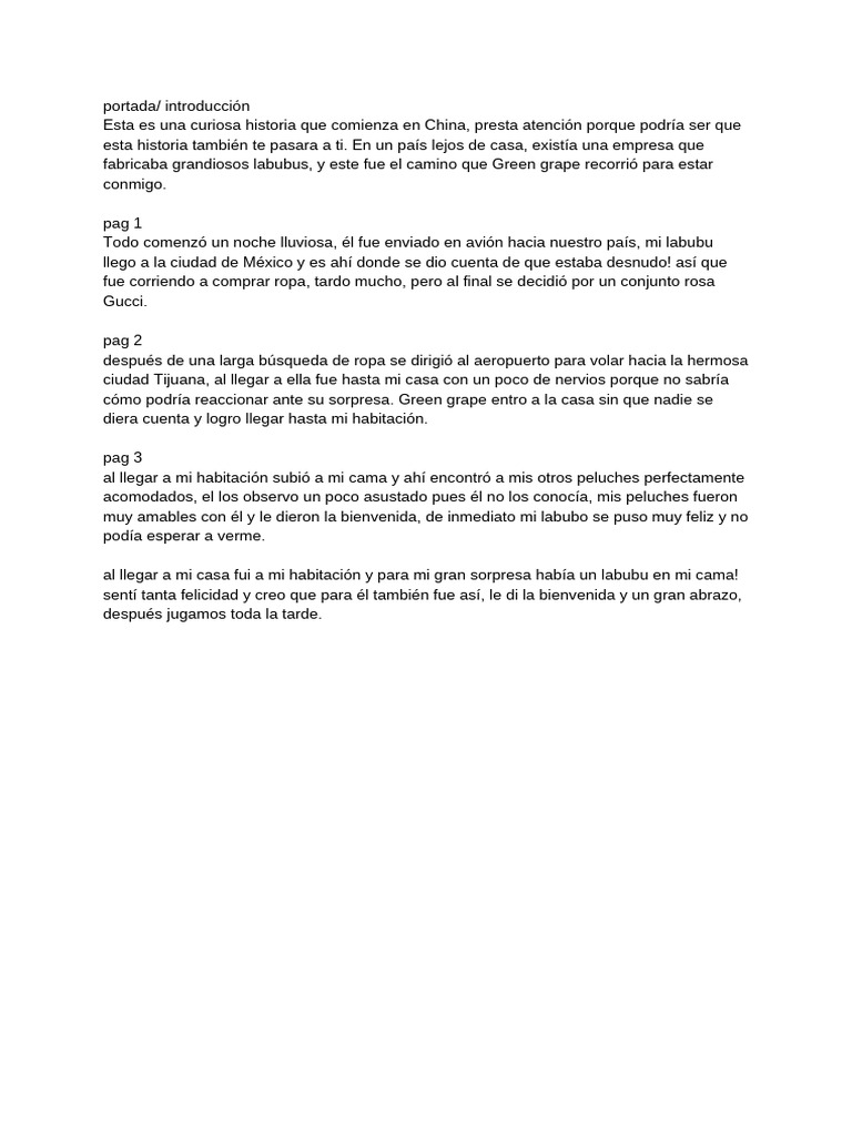 Cuento Aitana Traducir 2 | PDF