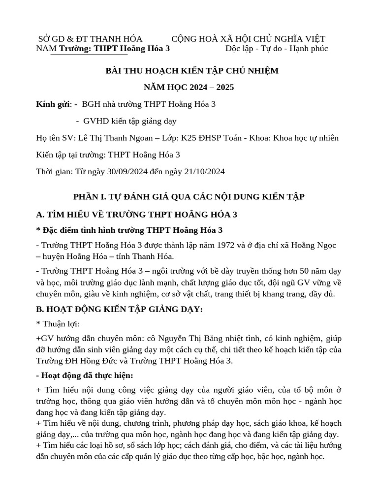 Bài Thu Ho CH Gi NG D y | PDF