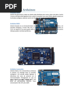 Tipos de Arduino | PDF | Arduino | Microcontrolador
