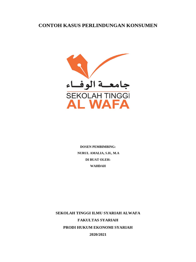 Contoh Kasus Perlindungan Konsumen | PDF