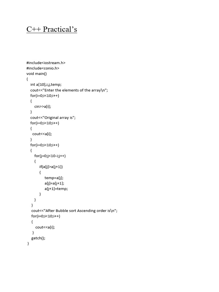 C++ Practicals XII - 250416 - 090624 | PDF | Computer Programming | Software Engineering