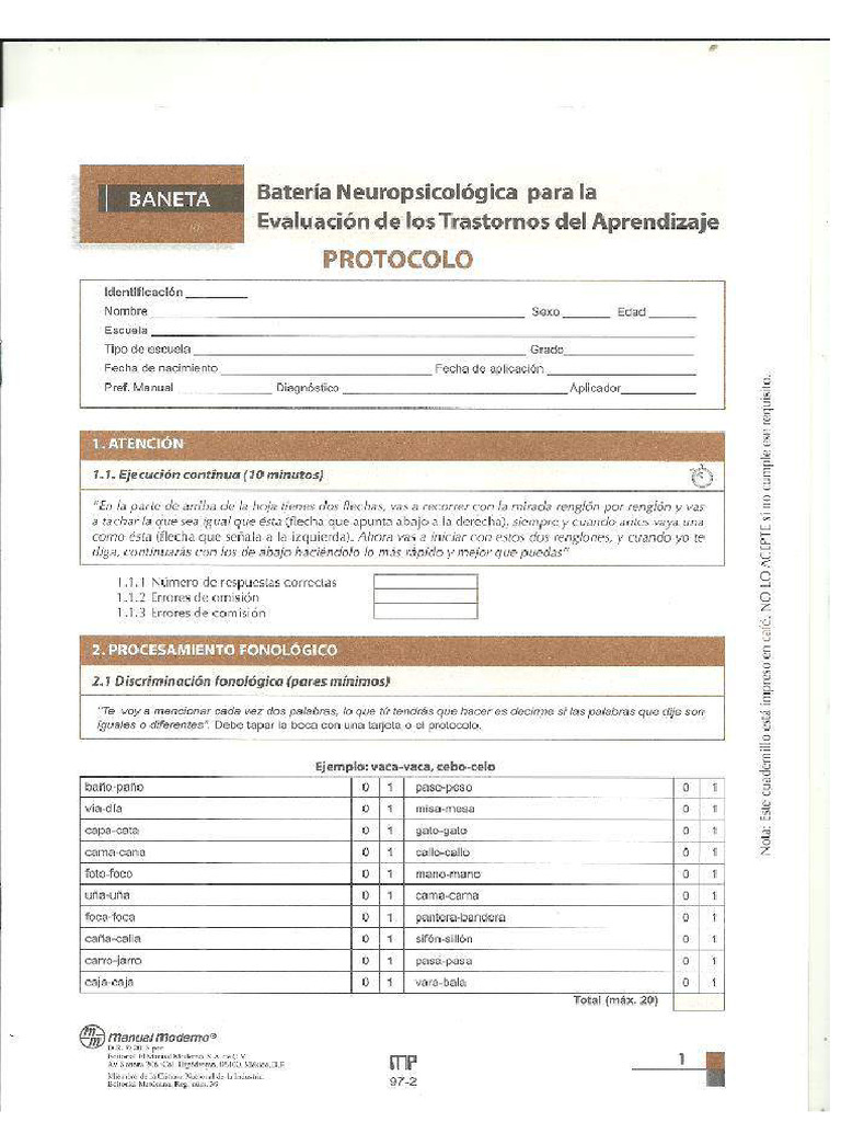 Protocolo BANETA PB | PDF