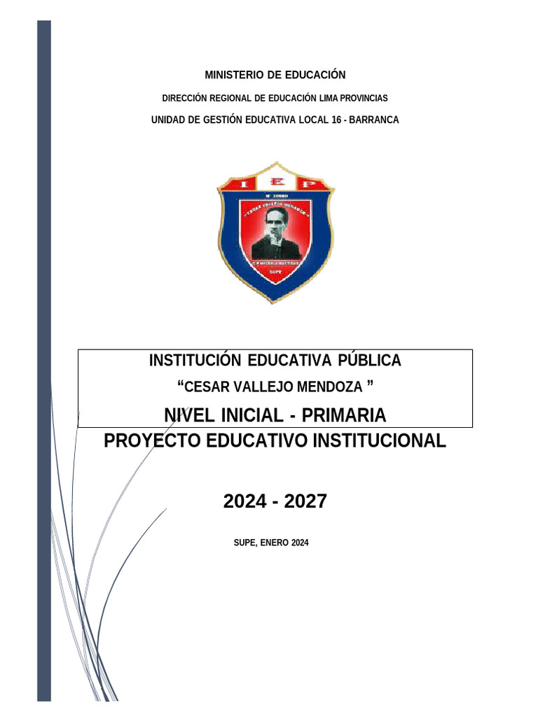 PEI 2024 AL 2027 | PDF | Evaluación | Aprendizaje