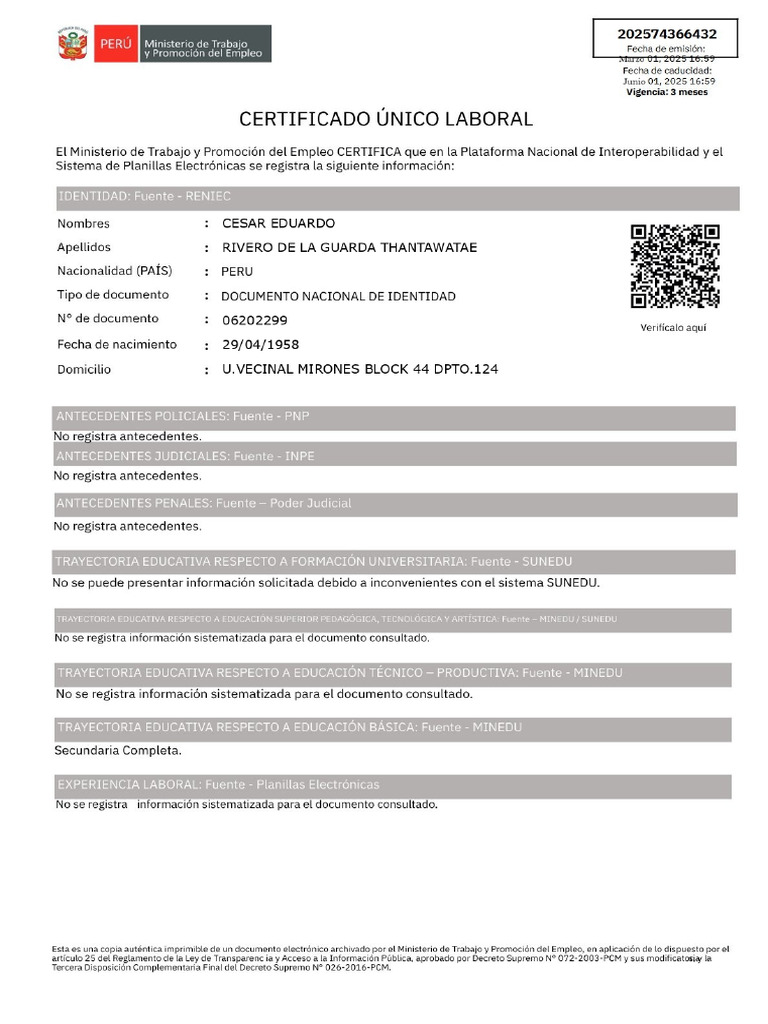 Certi Joven 06202299 | PDF