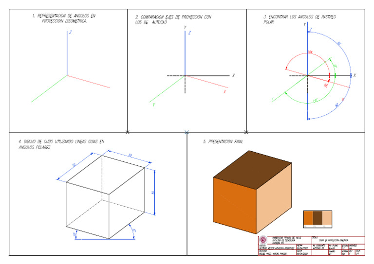 GUSTAVO NELSON - JOSE DAVID - CUBO EN PROYECCION ISOMETRICA-EJ04-Modelo (3) | PDF