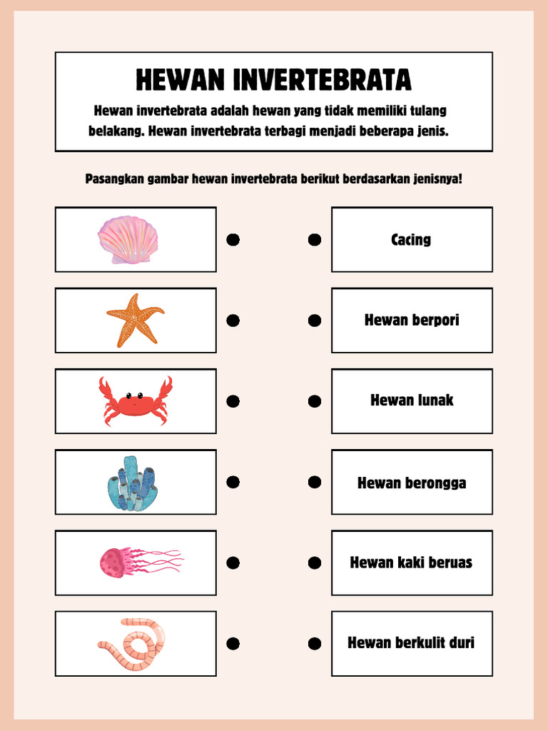 vertebrata, invertebrata, jenis hewan, siklus hidup | PDF