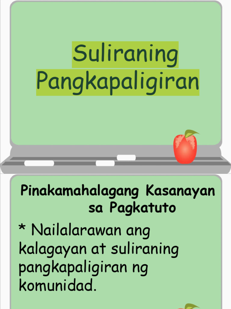 AP2 Aralin 18 Suliraning Pangkapaligiran | PDF