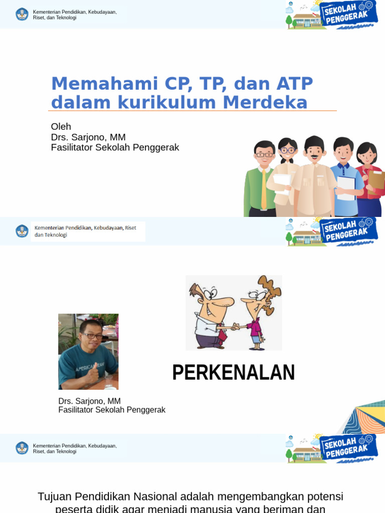 Memahami CP, TP, Dan ATP Dalam Kurikulum - Salin | PDF
