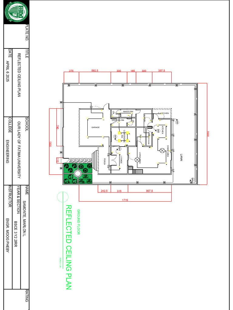 Ground Floor Reflected Ceiling Plan | PDF