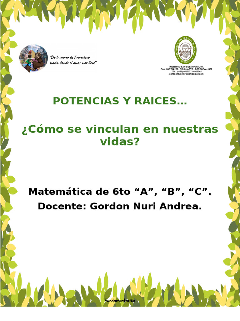 Secuencia 3 Potencias y Raices | PDF | Exponenciación | Multiplicación