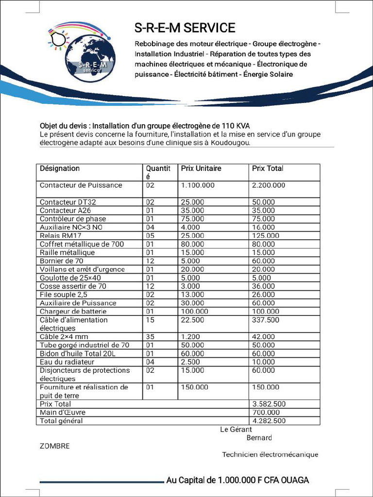 Word2pdf Dévis Proforma (1) 1747168184768 | PDF