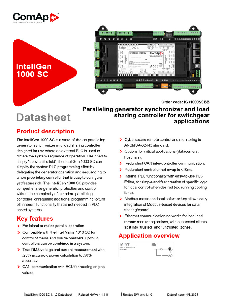 Inteligen 1000 SC 1.1.0 Datasheet | PDF | Computer Engineering | Computing
