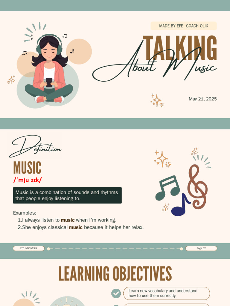 Talking About Music - Wed - 21052025 - Efe Olik - Final | PDF