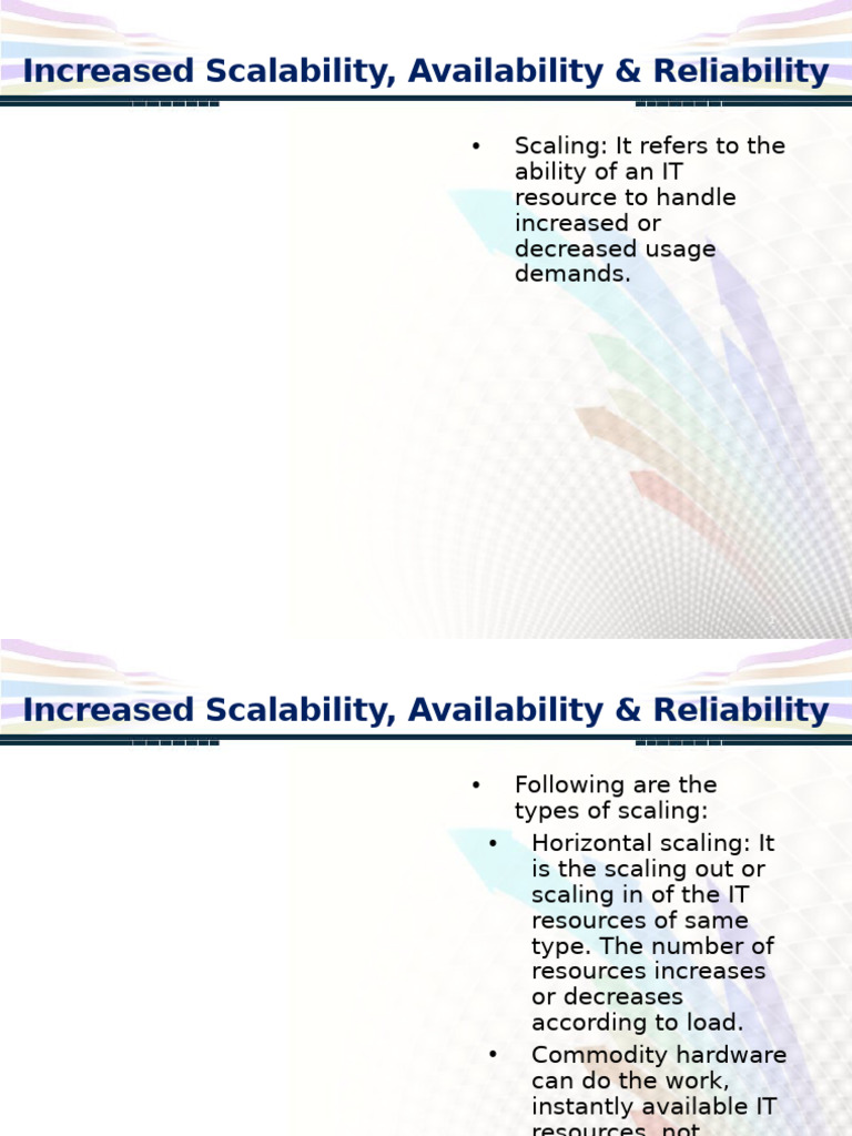 Lecture 12,13 - Cloud Scaling and Reliability | PDF | Scalability | Virtual Machine