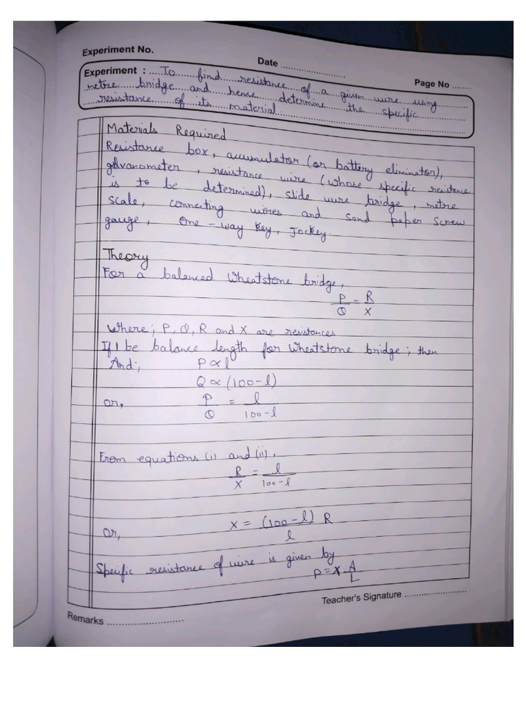 Exp 2 Class 12 Physics | PDF