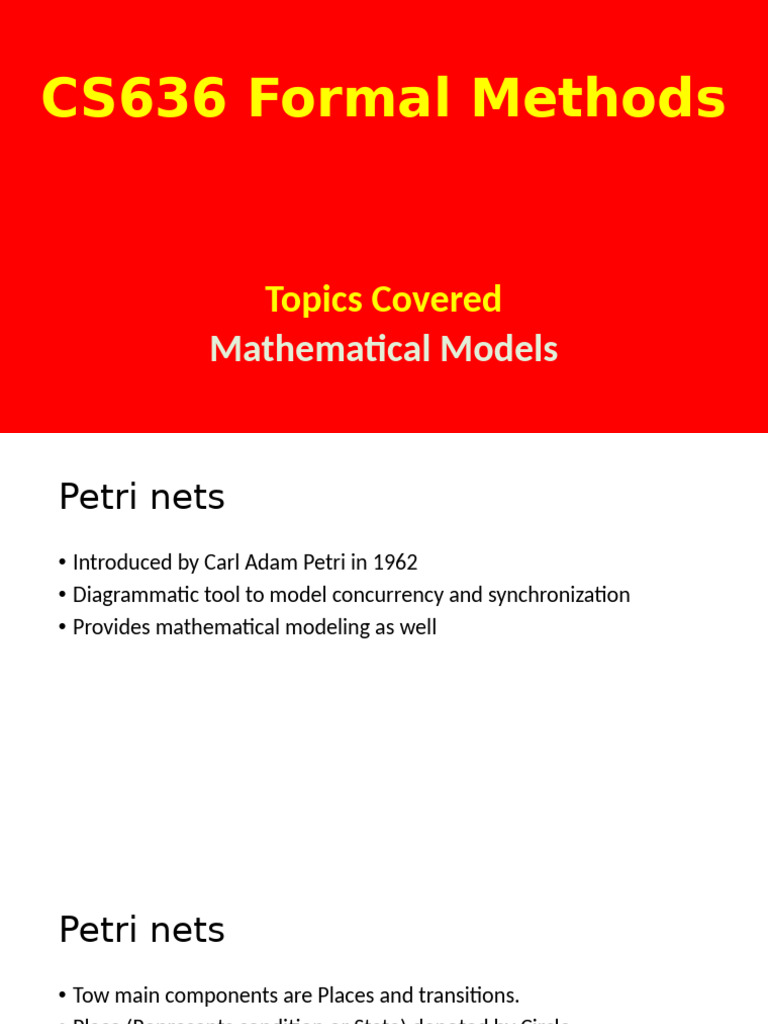 2 1 Introduction To Petrinets | PDF