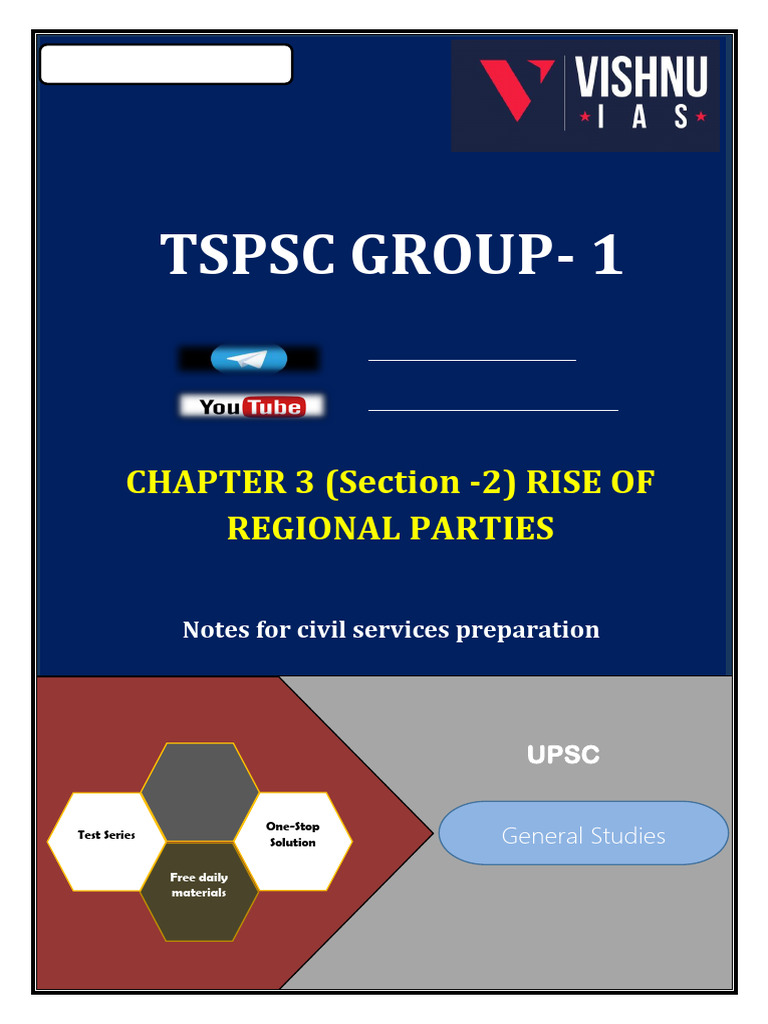 CHAPTER 3 (Section - 2) RISE OF REGIONAL PARTIES | PDF