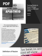 Lesson Plan GR 9 SS History T3 W3 | PDF | Apartheid | Racial Segregation