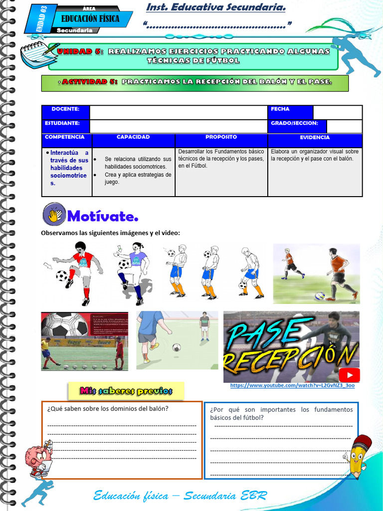 03a. Ficha de Actividad S5 (U5) Ciclo VII (3°4°) - ED. FÍSICA-2028 | PDF