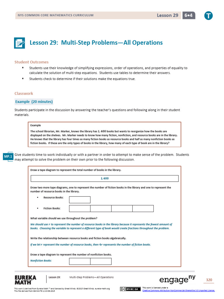 Math g6 m4 Topic G Lesson 29 Teacher | PDF | Mathematics | Dog Food