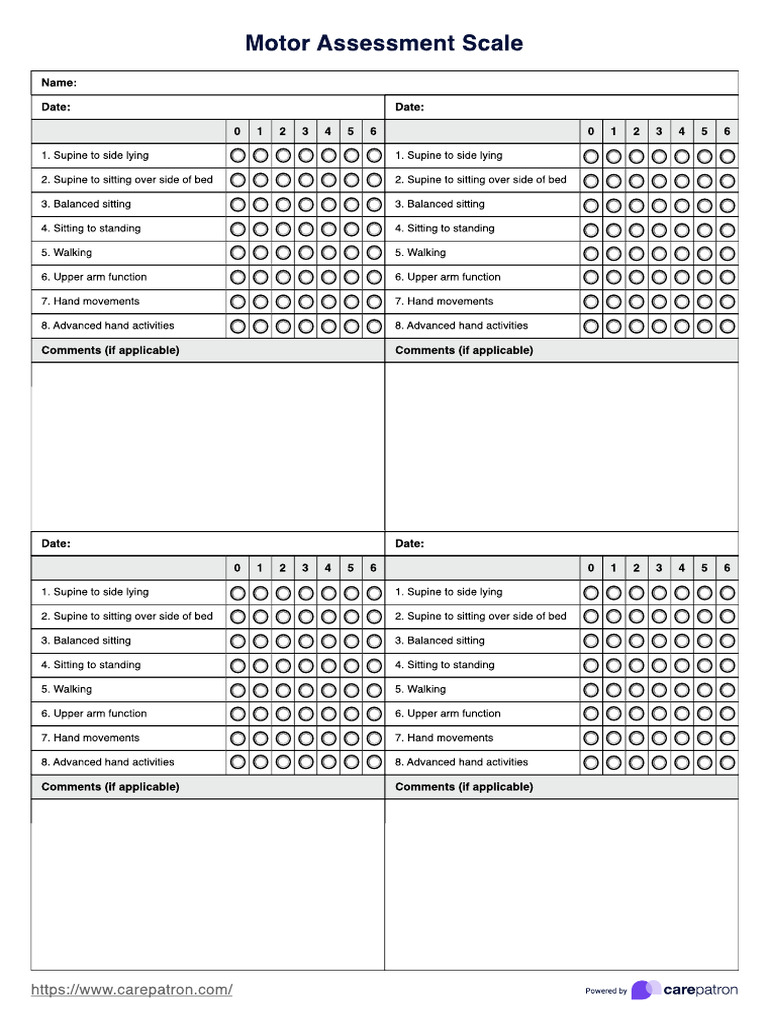 Motor Assessment Scale Overview | PDF | Anatomical Terms Of Motion | Elbow