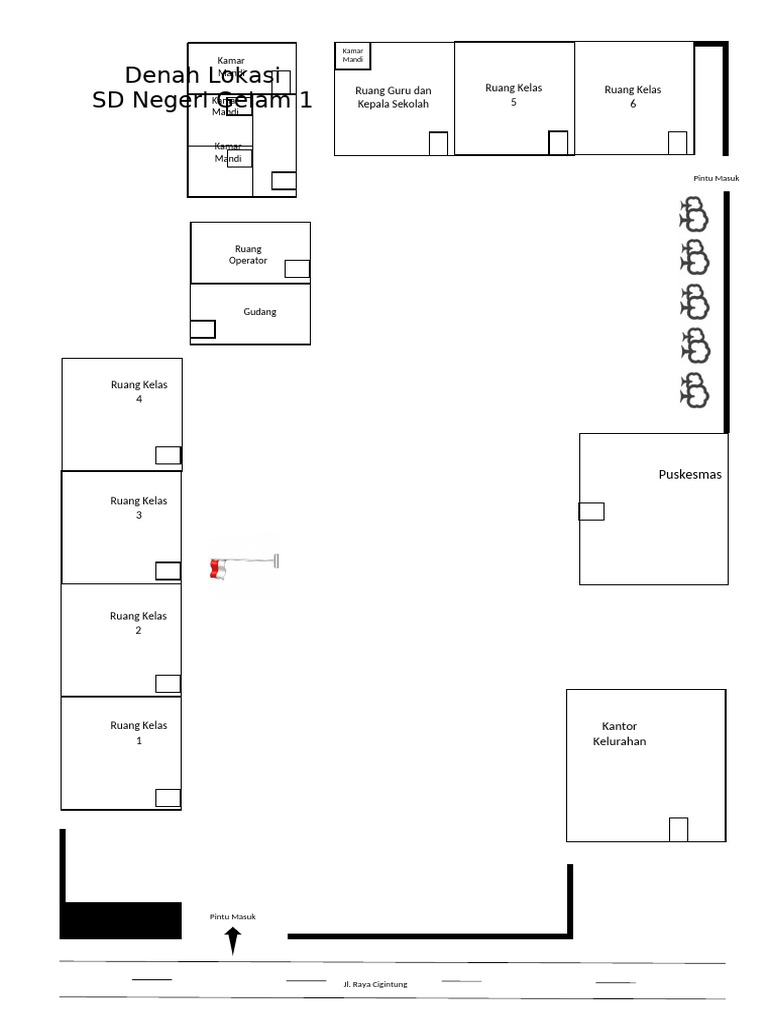 Denah SDN Gelam 1 | PDF