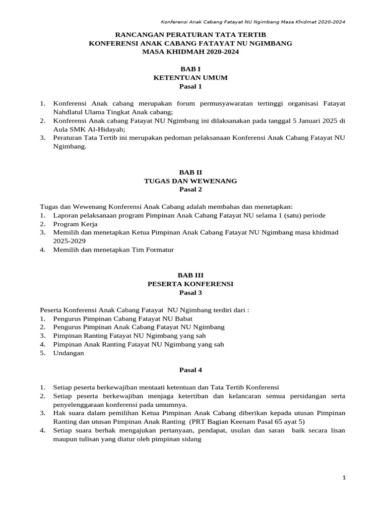 Tatib Konferensi | PDF