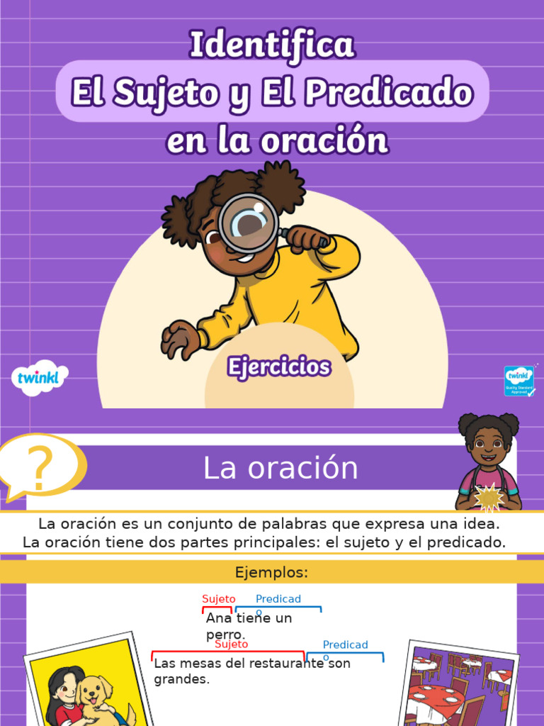 Identificación de Sujeto y Predicado | PDF | Asunto (gramática ...