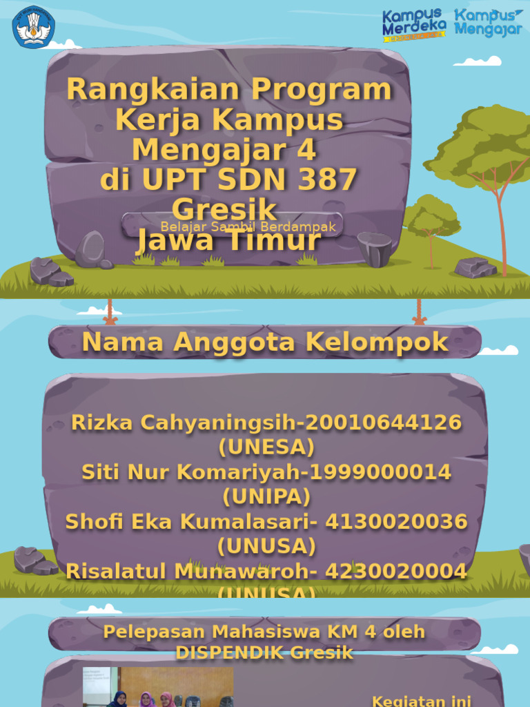 PPT RANCANGAN PROKER KM 4 UPT SDN 387 GRESIK | PDF