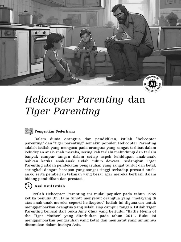Lampiran Materi RPL BK - Helicopter Parenting and Tiger Parenting | PDF