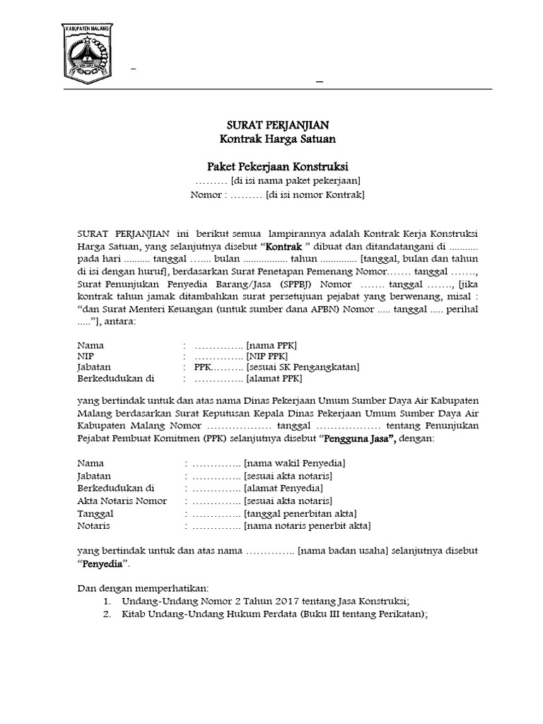 Surat Perjanjian | PDF