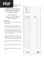 2025 DSE M2 Mathematics Question Paper | PDF | Pi | Mathematical Physics