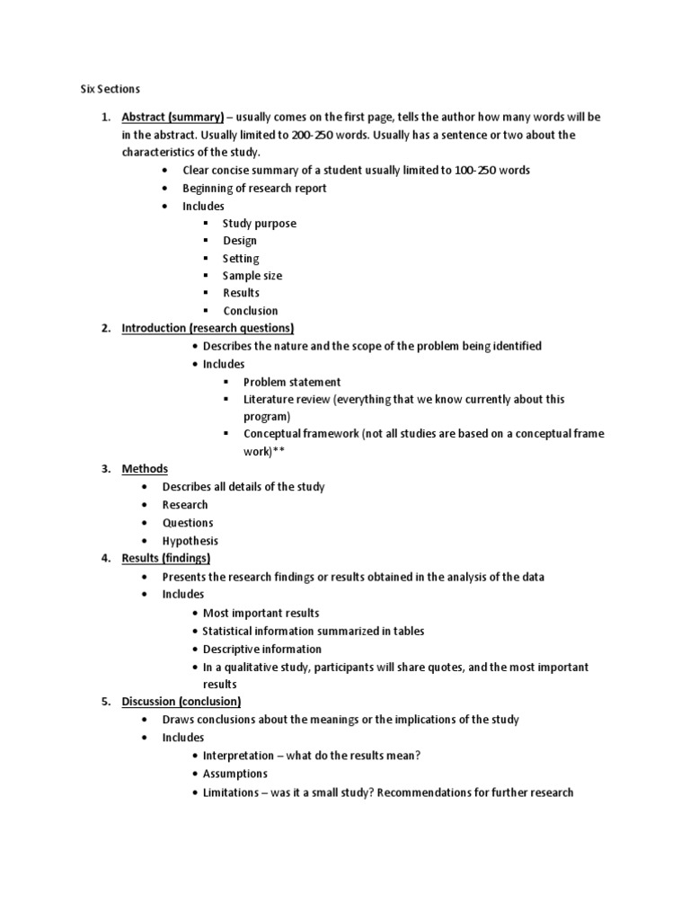 Research Report Structure Guide | PDF