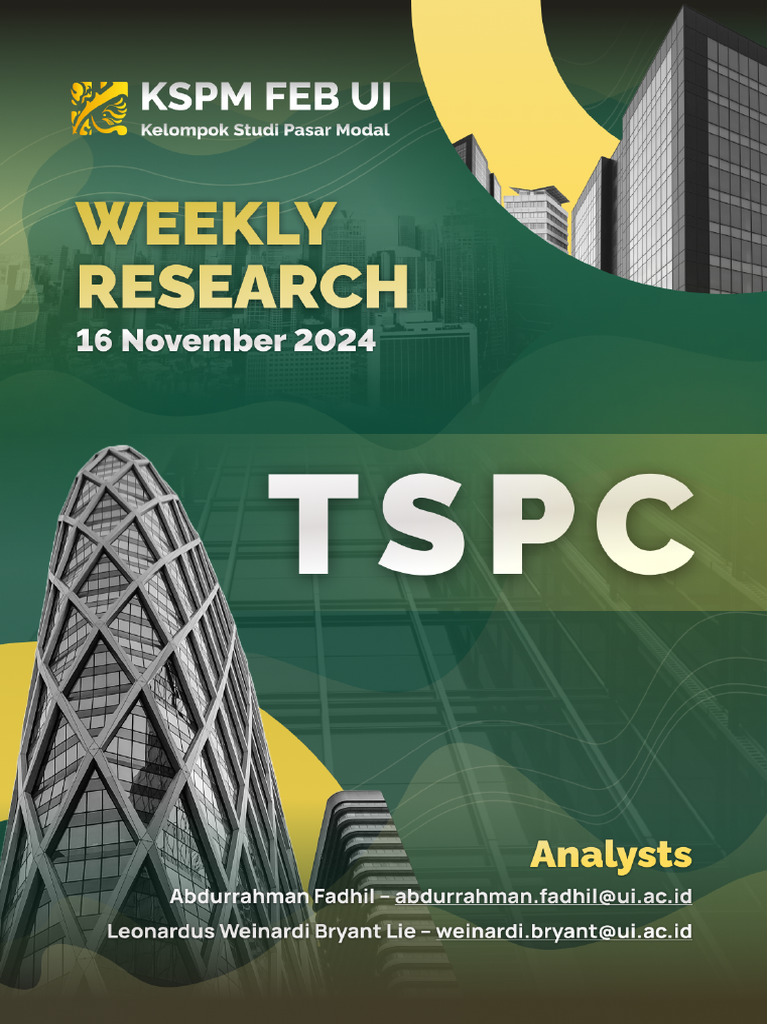 (KSPM FEB UI) Weekly Research #21 - $TSPC | PDF