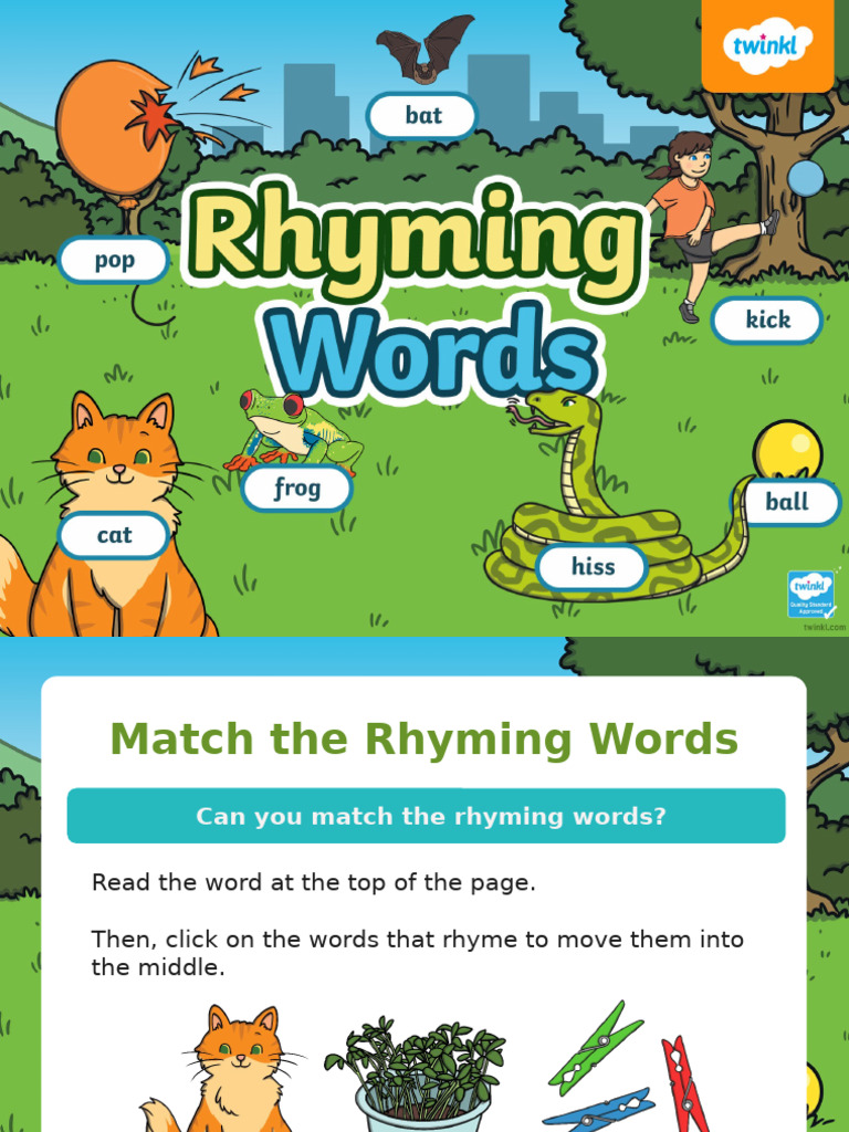T L 527505 Phase 2 Rhyming Words Powerpoint English Ver 6 | PDF
