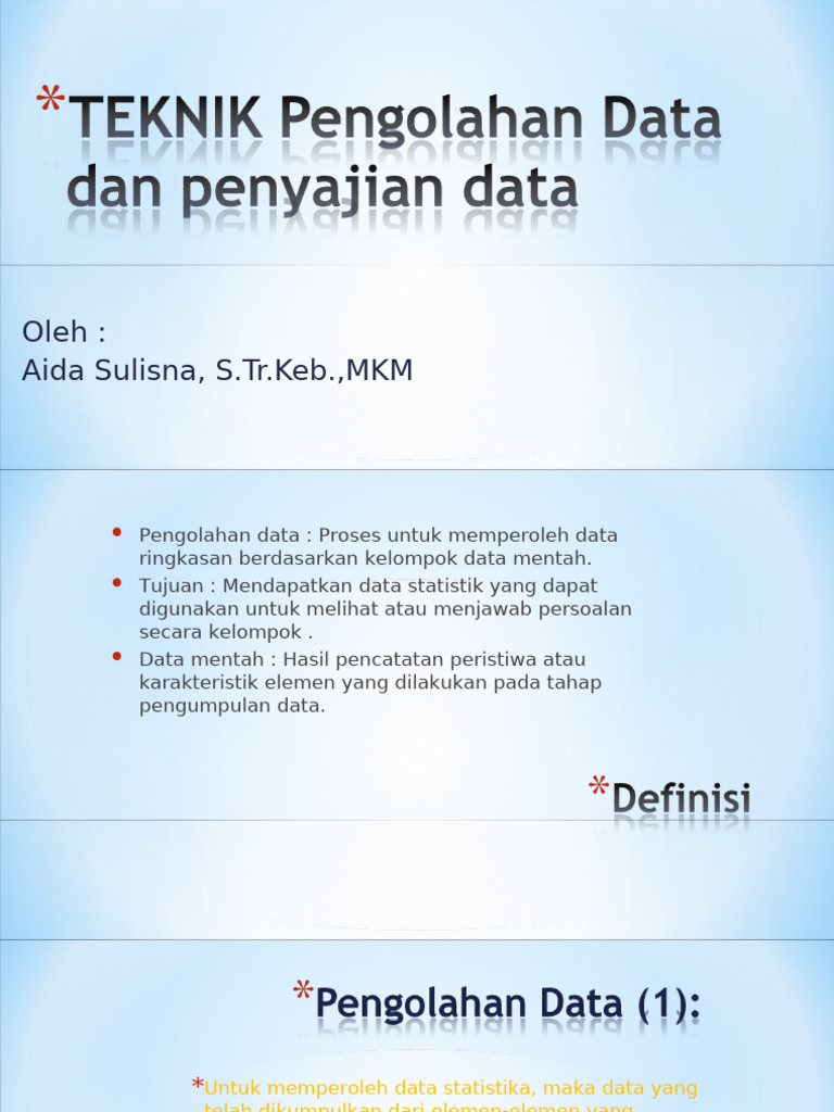 KBM 14 Teknik Penyajian Data | PDF