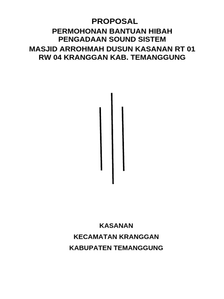 Proposal Hibah Pengadaan sound sistem Masjid 2025 | PDF