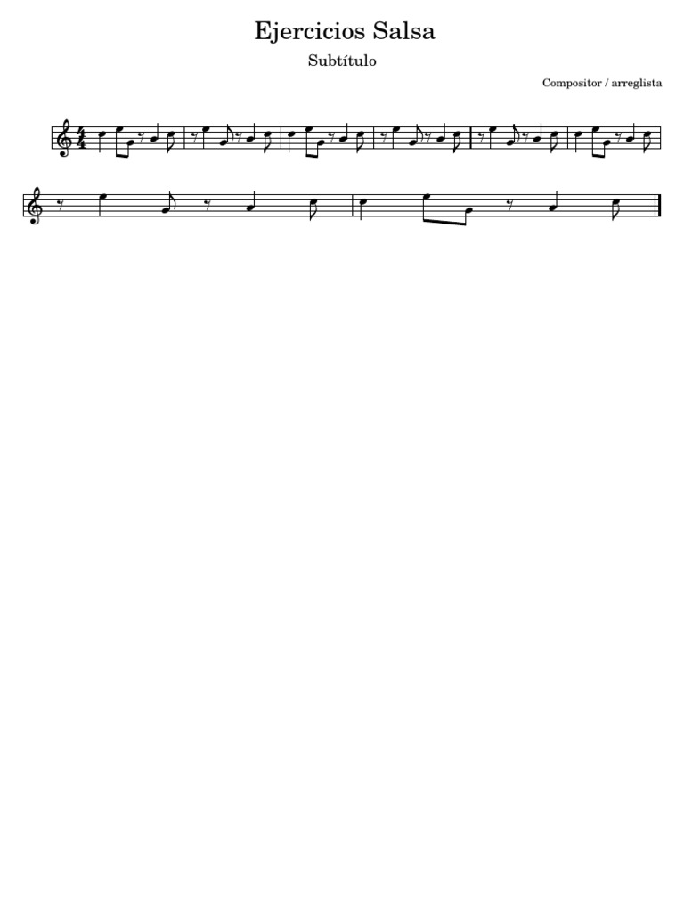 Ejercicios de Salsa para Principiantes | PDF