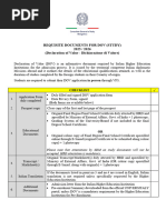 DOV Checklist for Italy Study Visa 2023 | PDF | Consul (Representative ...
