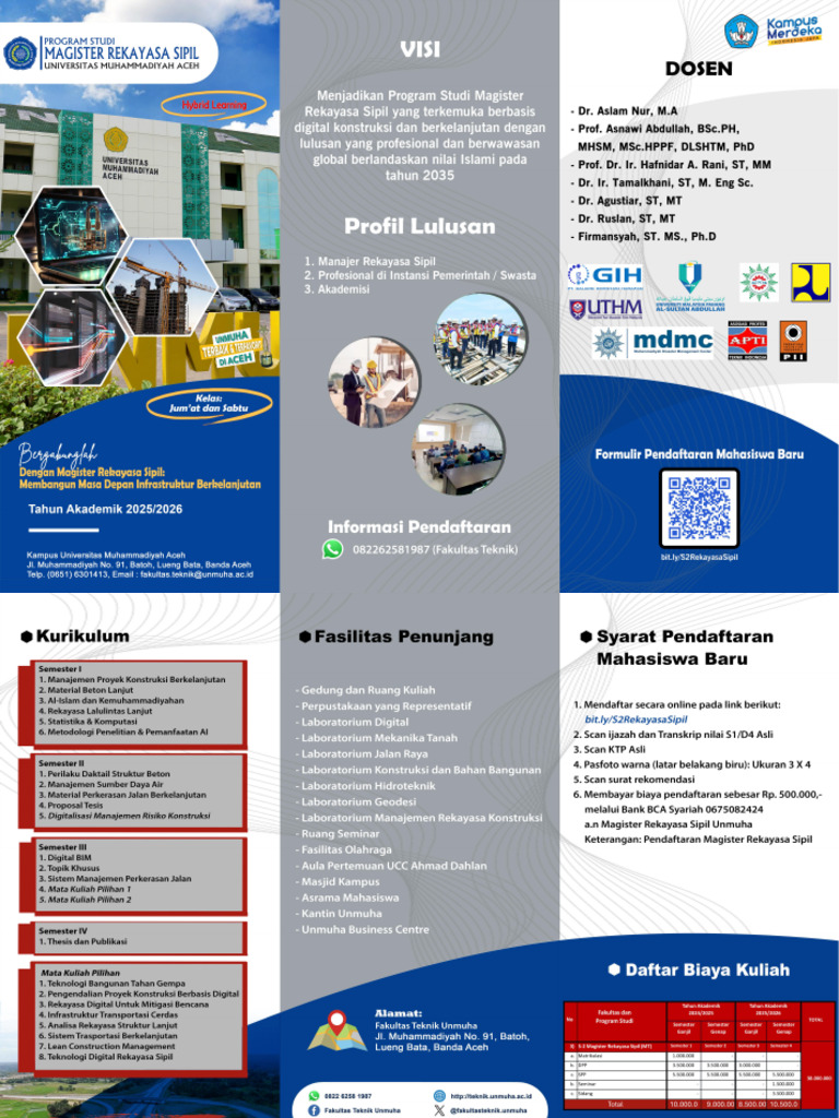 Brosur S-2 Magister Rekayasa Sipil (MT) | PDF