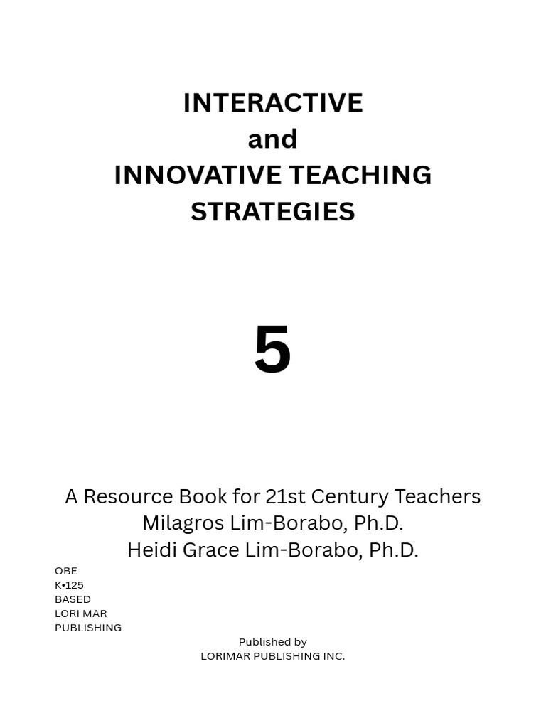 Innovative Teaching Strategies Guide | PDF | Learning | Creativity