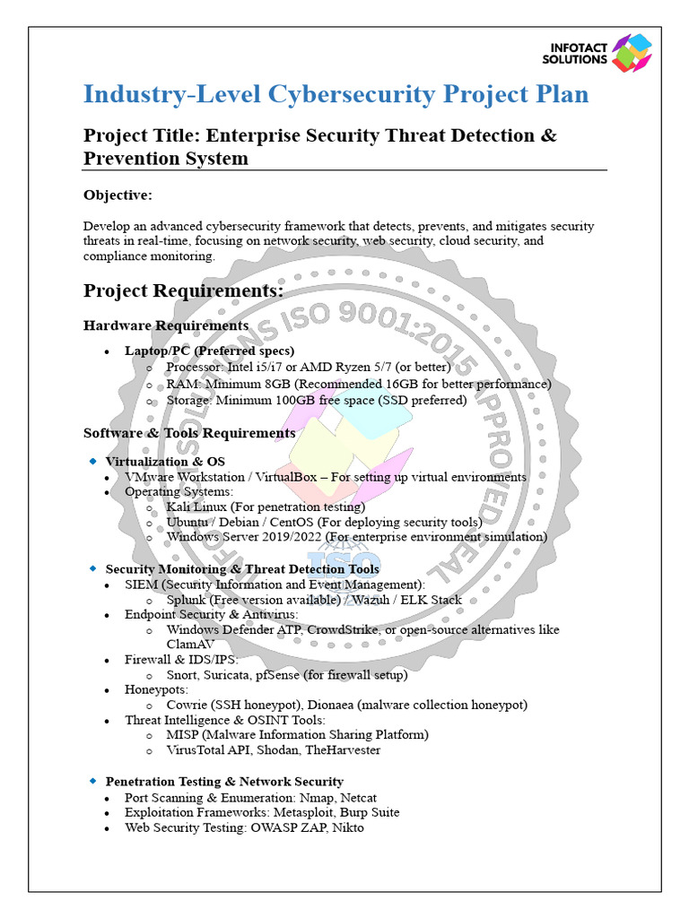 Cs Infotat Project Requirement | PDF | Security | Computer Security