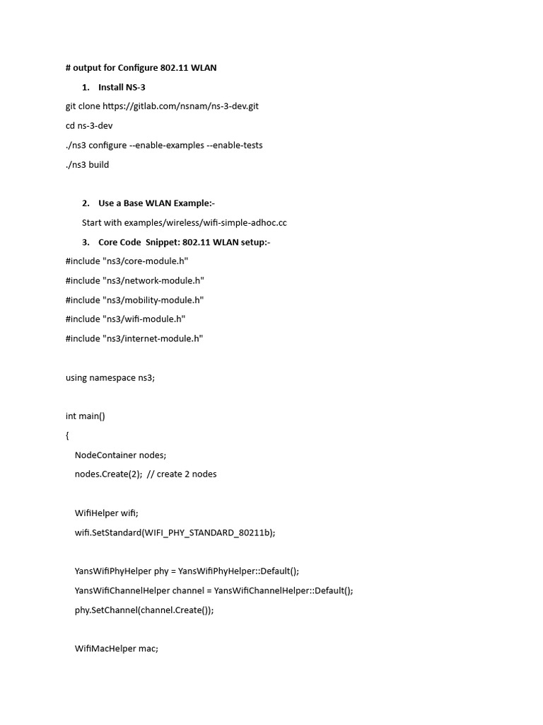 Output For Configure 802 | PDF