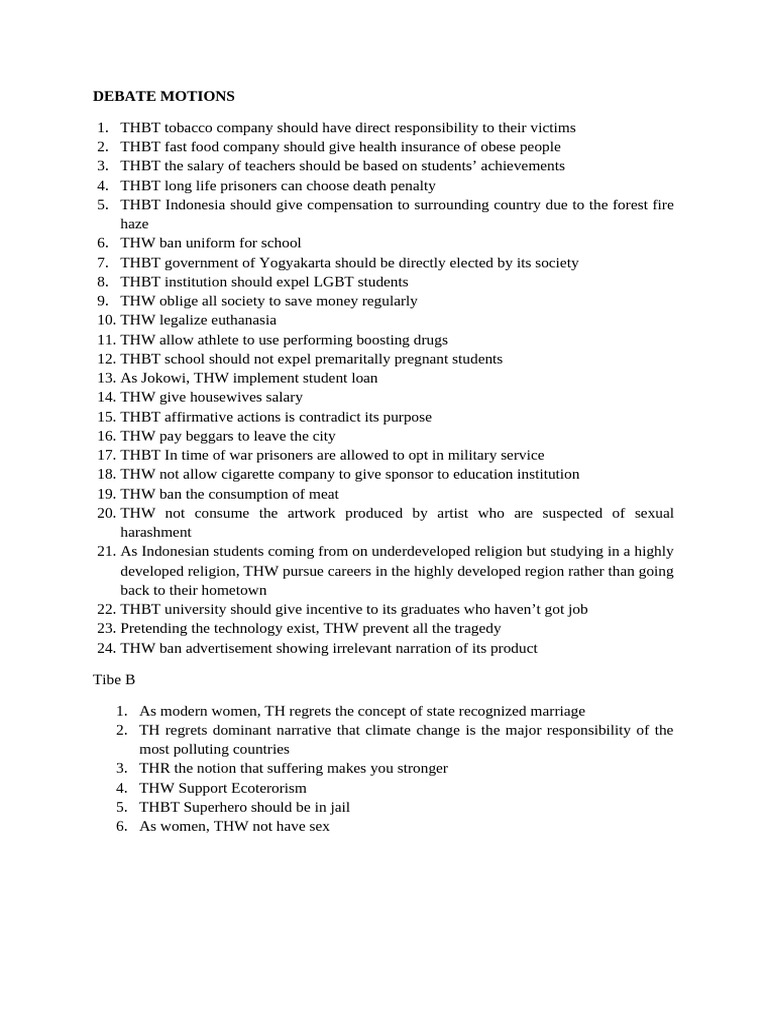 Debate Practice | PDF