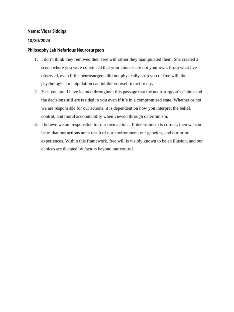 Nefarious Neurosurgeon | PDF